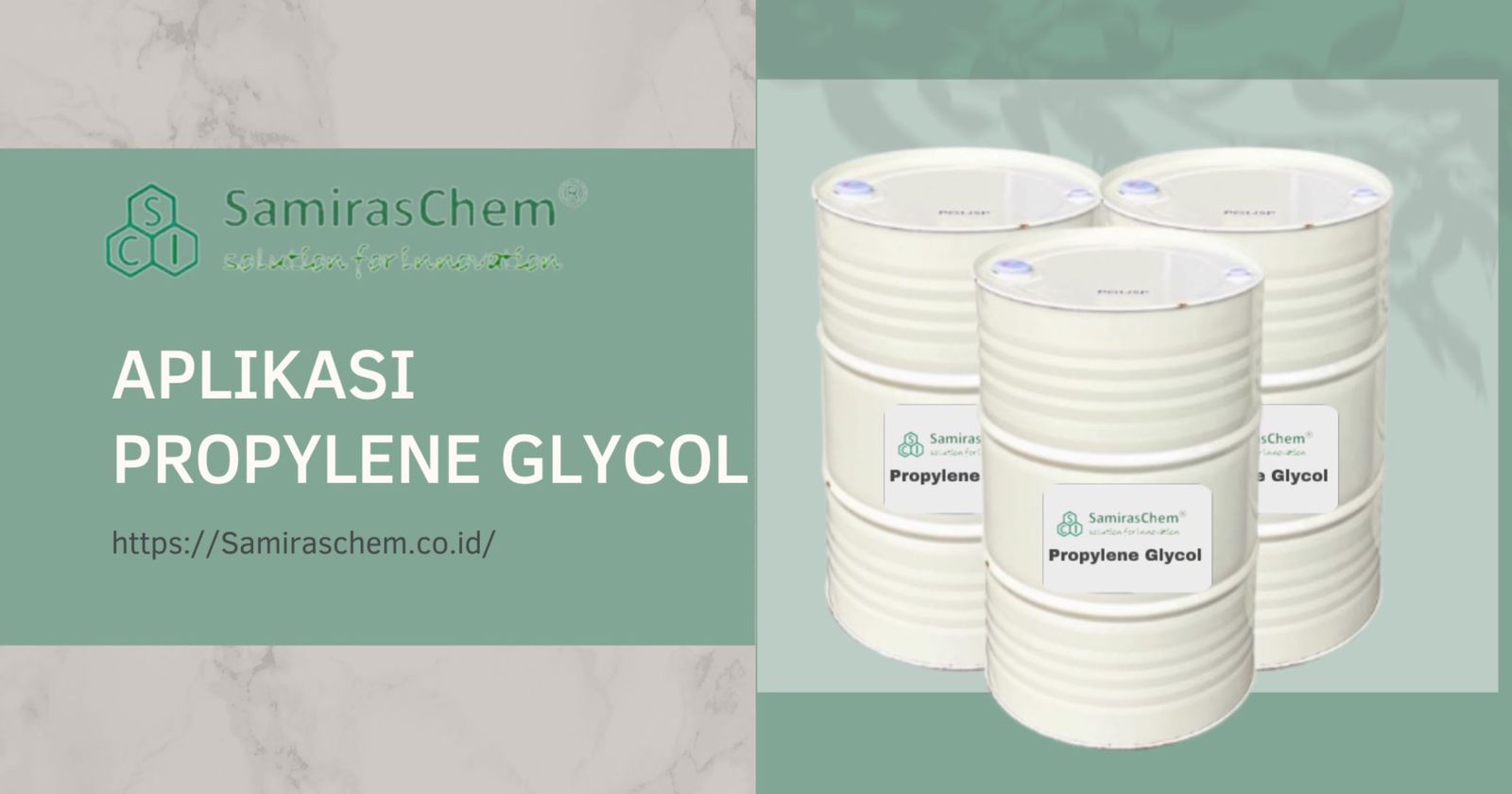 Aplikasi Propylene Glycol adalah senyawa berguna dalam industri